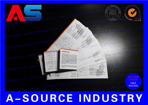 Medicine Paper Insert Leaflet Printing 100g Paper Two Sides Black White ...